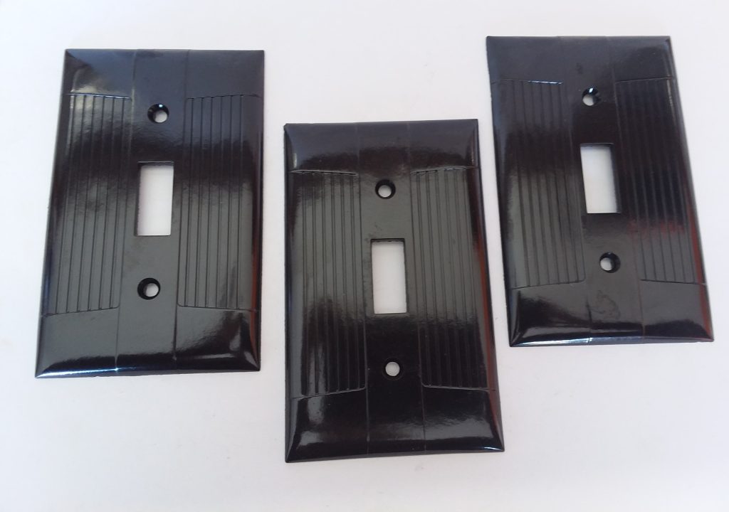 Set of 3 Bakelite Switch Plate Covers by Eagle » Salvage Antiques ...