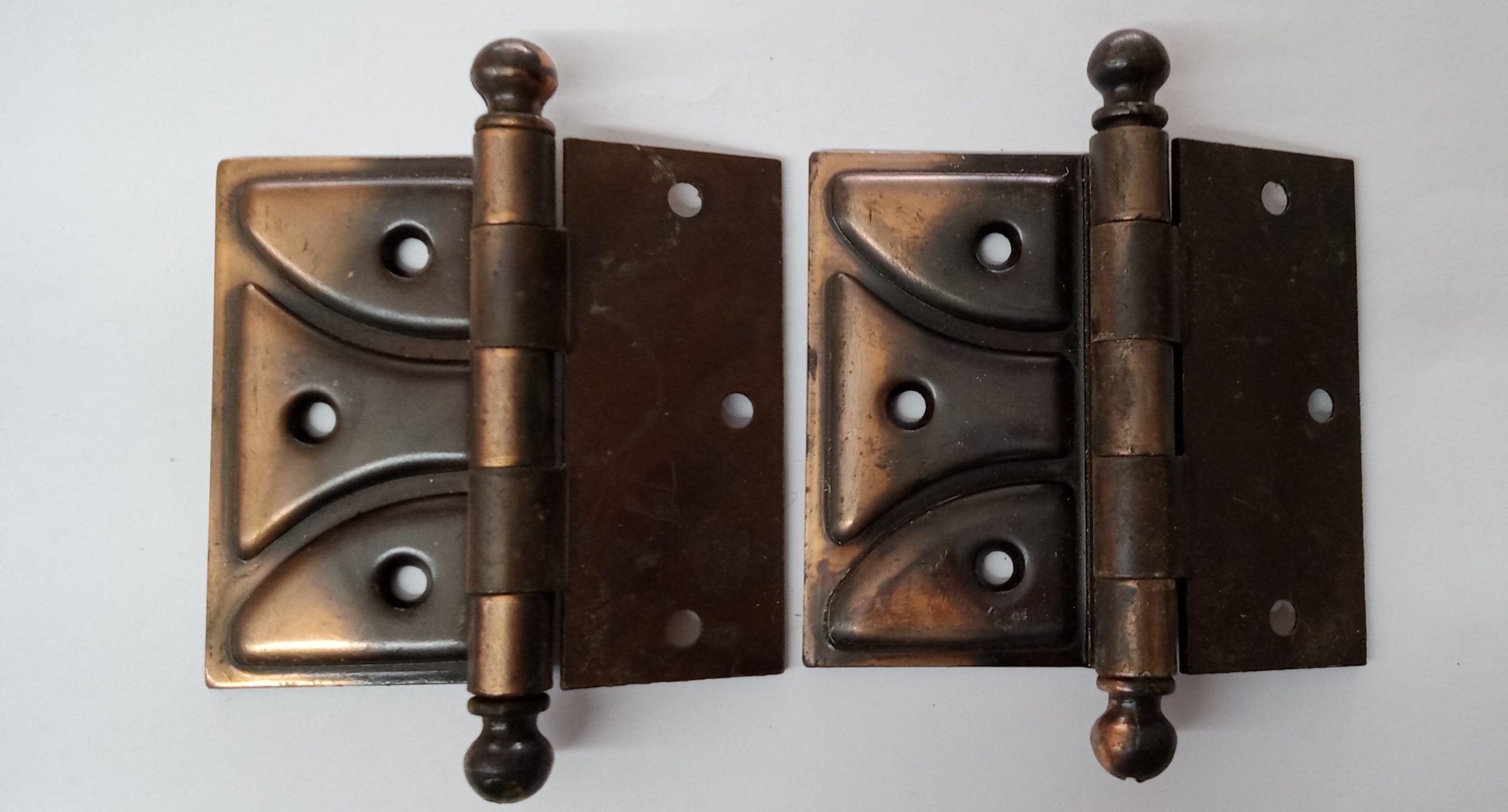 Pair of National Offset Hinges- Decorative » Salvage Antiques Vintage Etc.