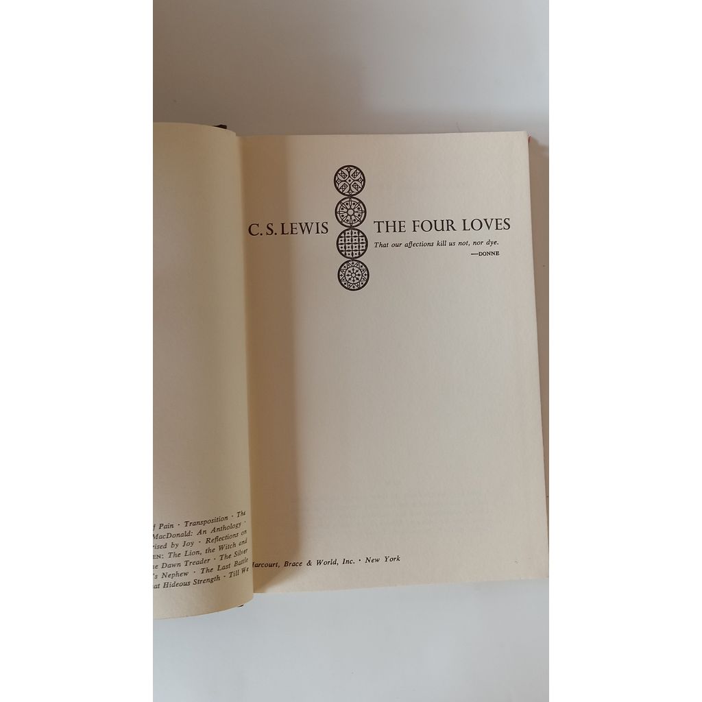 The Four Loves by C. S. Lewis 1960 » Book